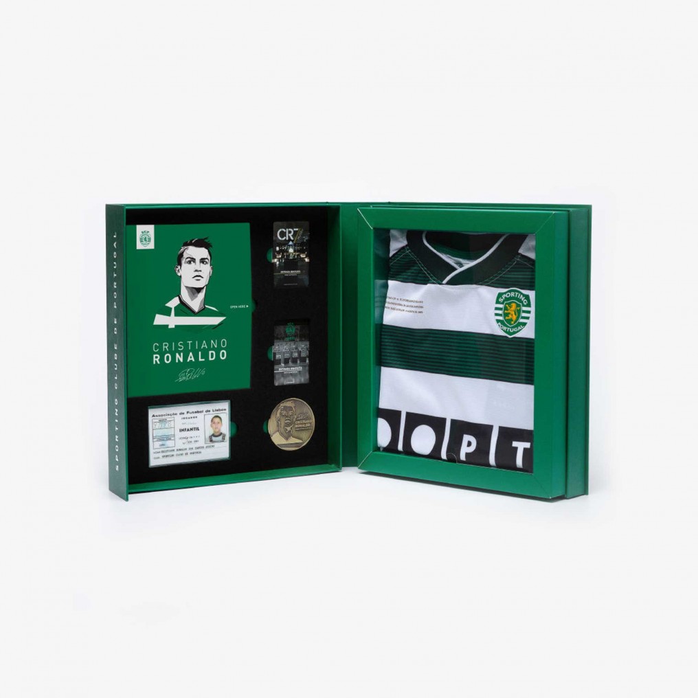 Box Cristiano Ronaldo - Sporting CP - 23244-VERDE - Força Portugal